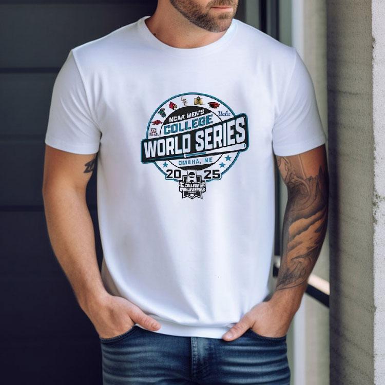 Ncaa Men's College World Series 2025 8 Teams Logo Circle Shirt ...